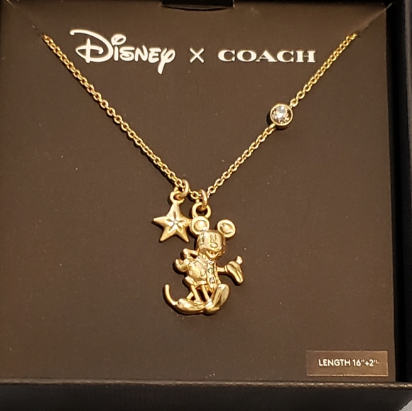 Coach | Jewelry | Nwt Disney X Coach Holiday Mickey Charm Necklace ...